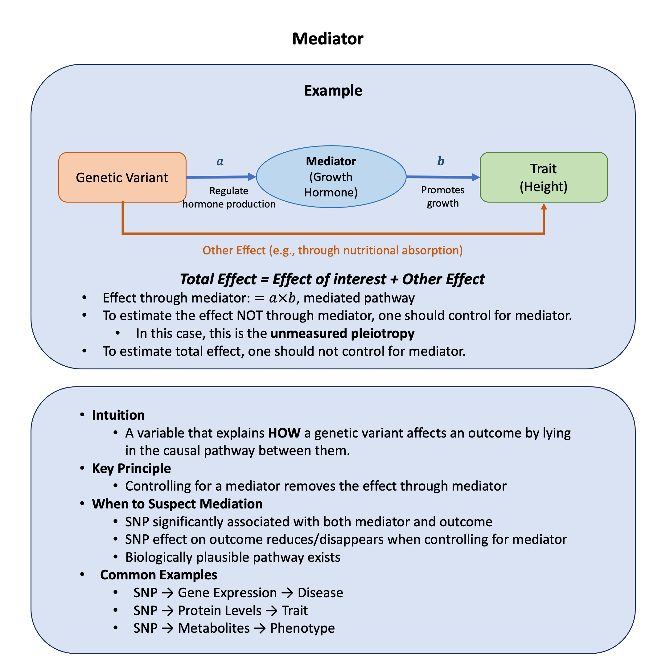 Mediator — Statistical backgrounds for gene mapping