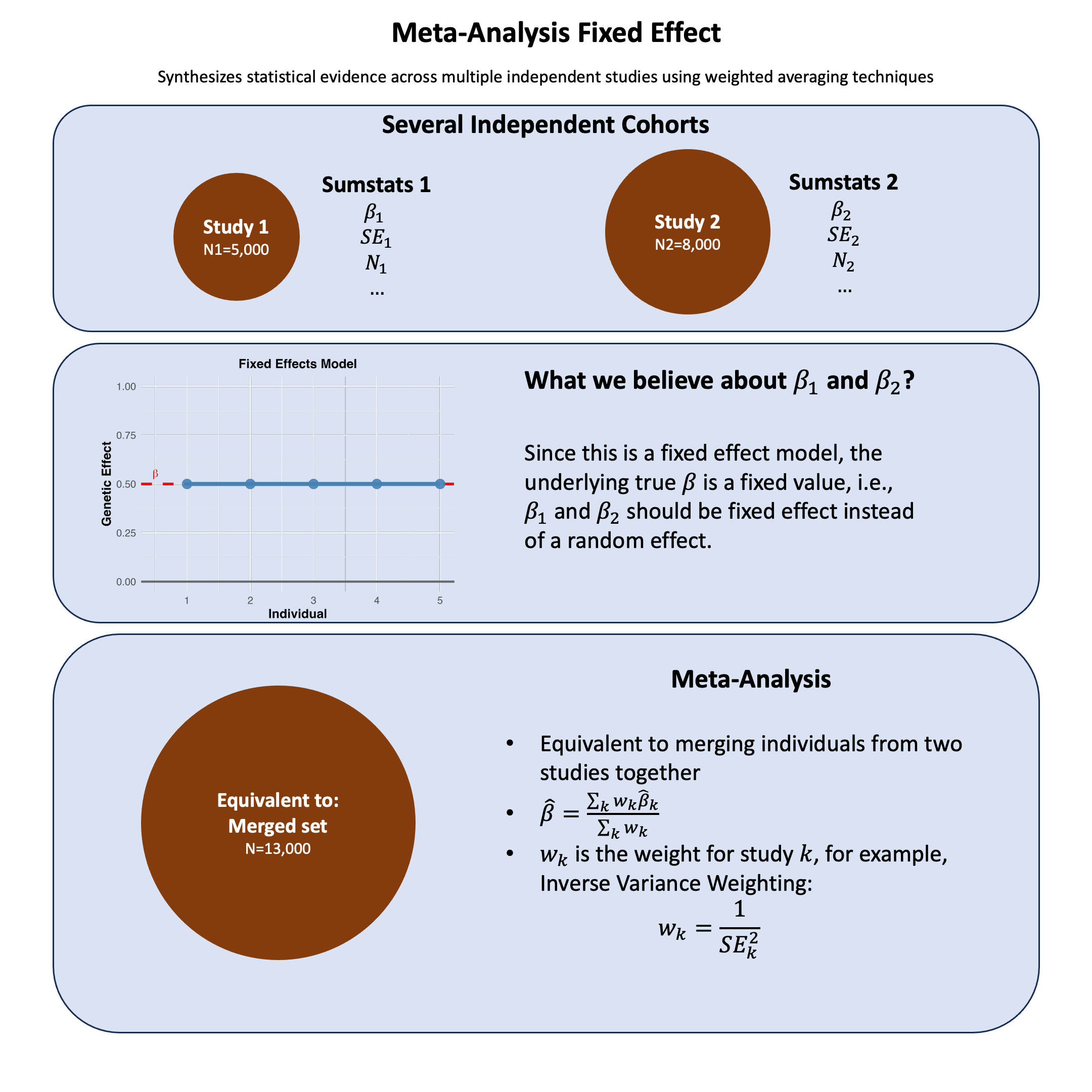 Meta-Analysis Fixed Effect — Statistical backgrounds for gene mapping